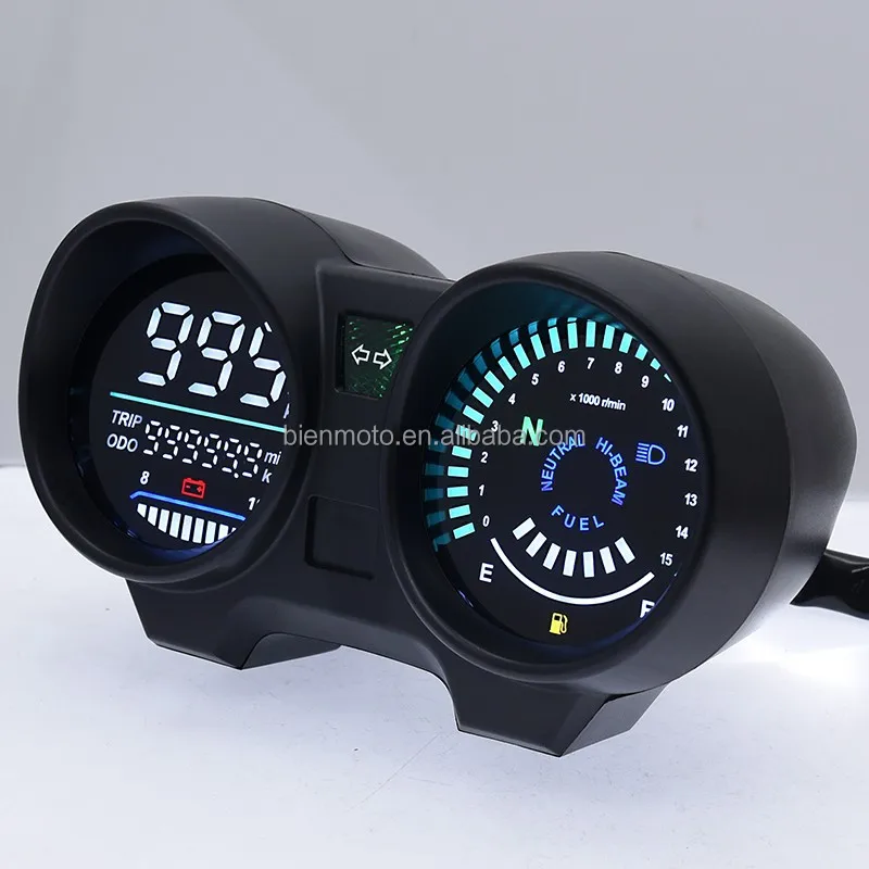 Motorcycle Digital Speedometer - ABS Material, 1kg Weight