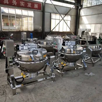 600l Jam Making Machine / Strawberry Jam Cooking Pot / Jacketed Kettle ...