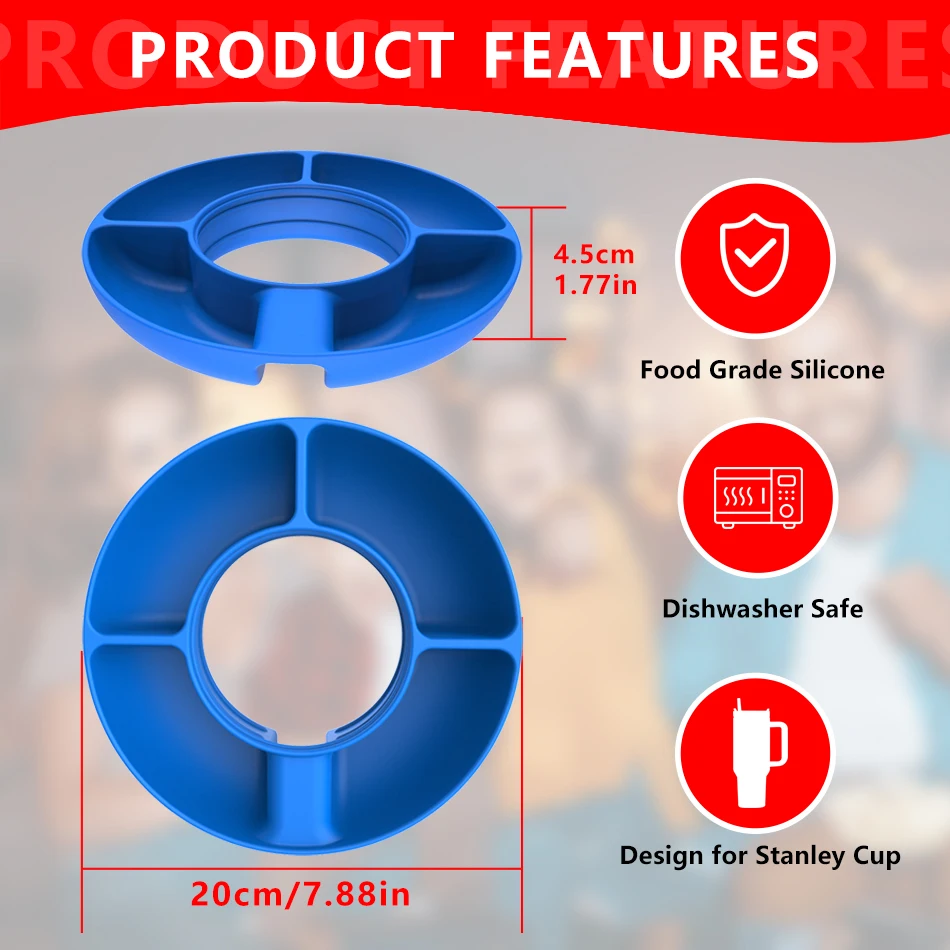 Silicone Snack Tray for Stanley - Durable & Versatile