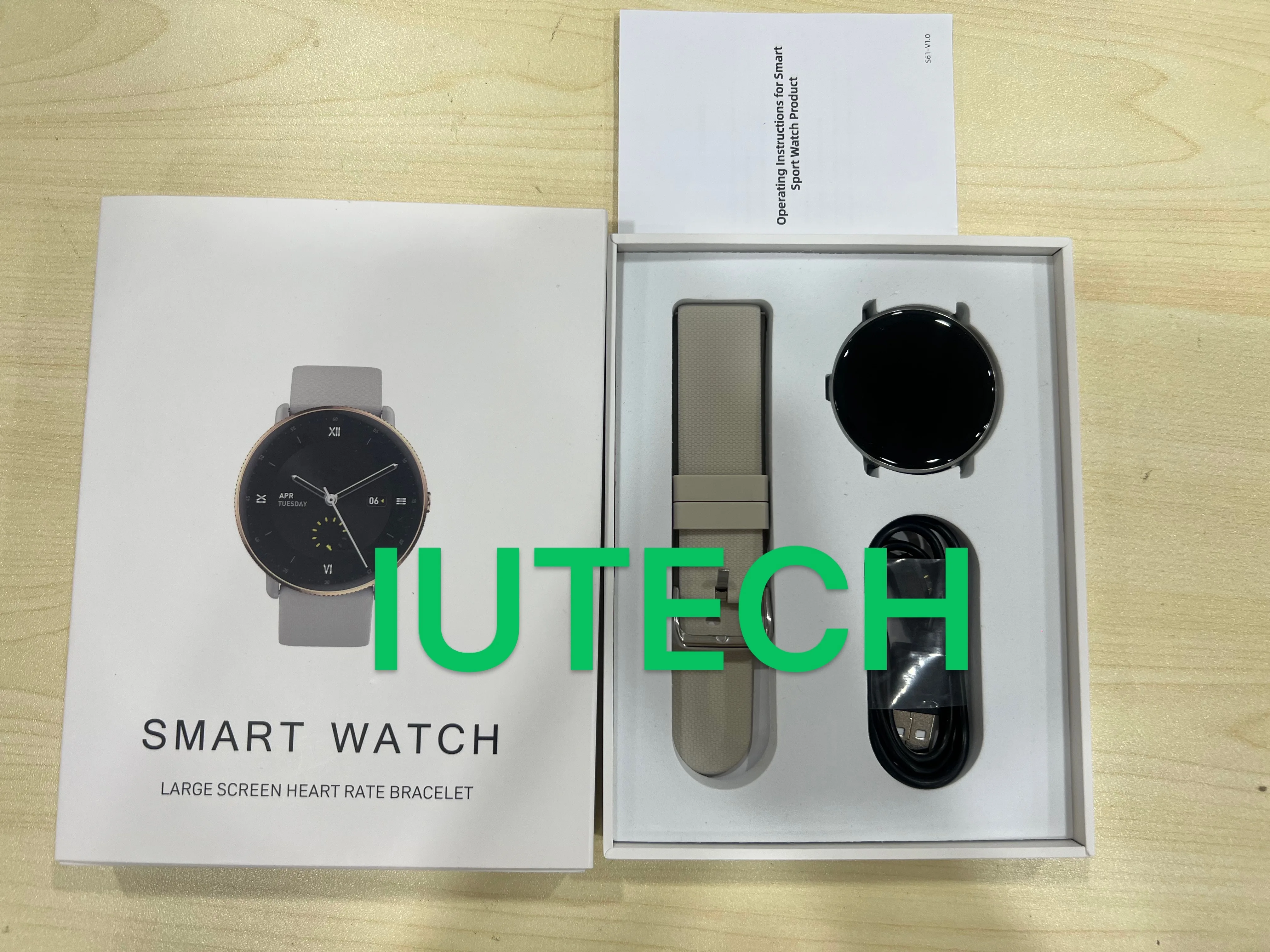 New S61 Smart Watch 1.43 Amoled Round Screen Reloj Inteligente Men Women Ip68 Smartwatch Heart ...