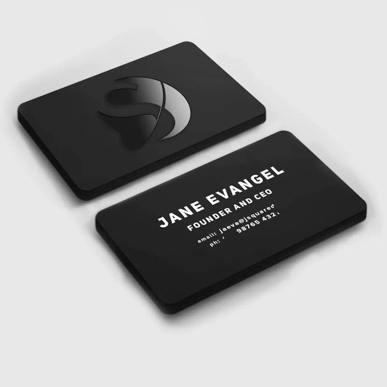 Custom High-end Luxury Business Card Spot Uv Print Logo With Embossing ...