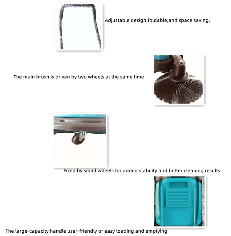 Mini Manual Hand Push Industrial Street Road Floor Cleaning Sweeper ...