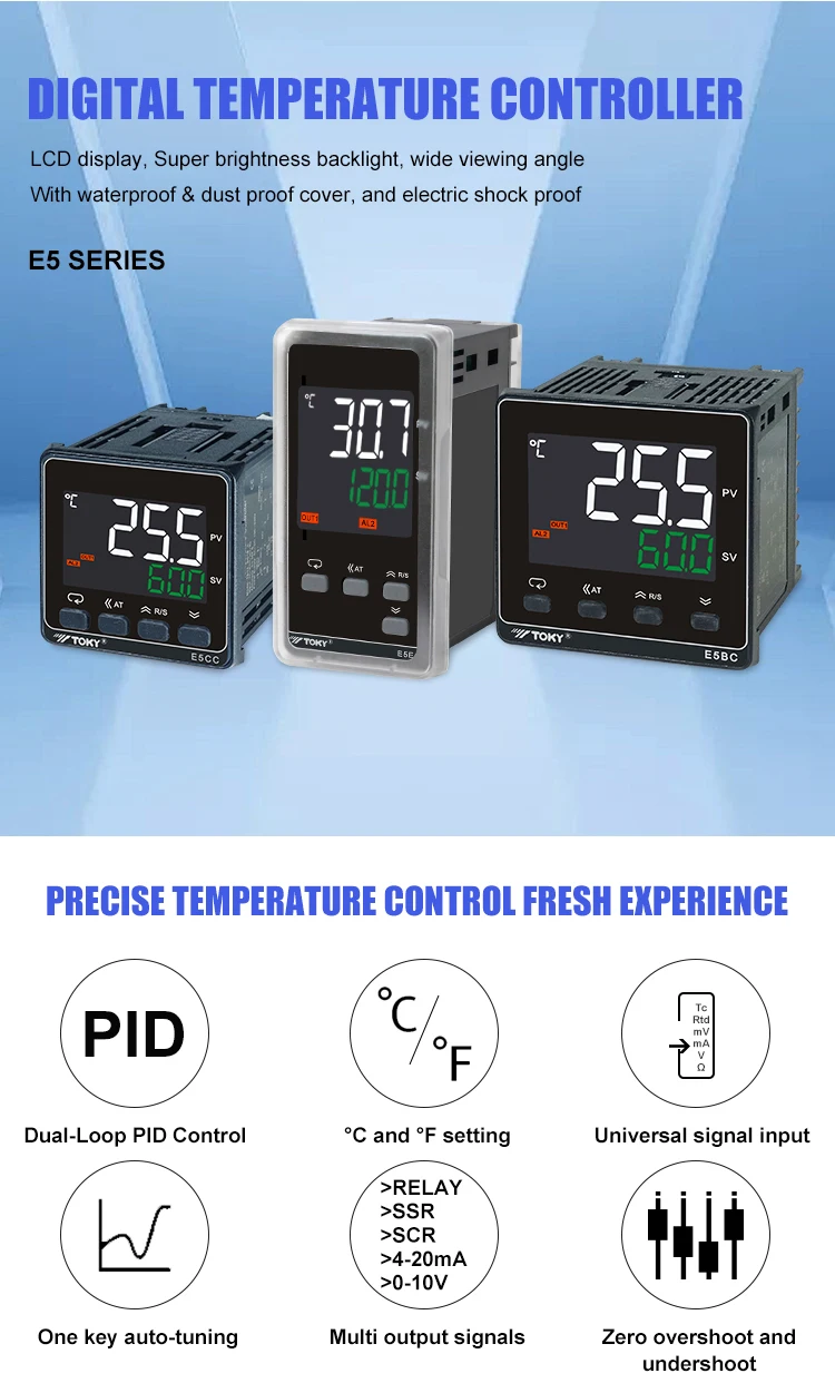 Rs485 Communication Modbus Thermostat PID Controller Temperature ...