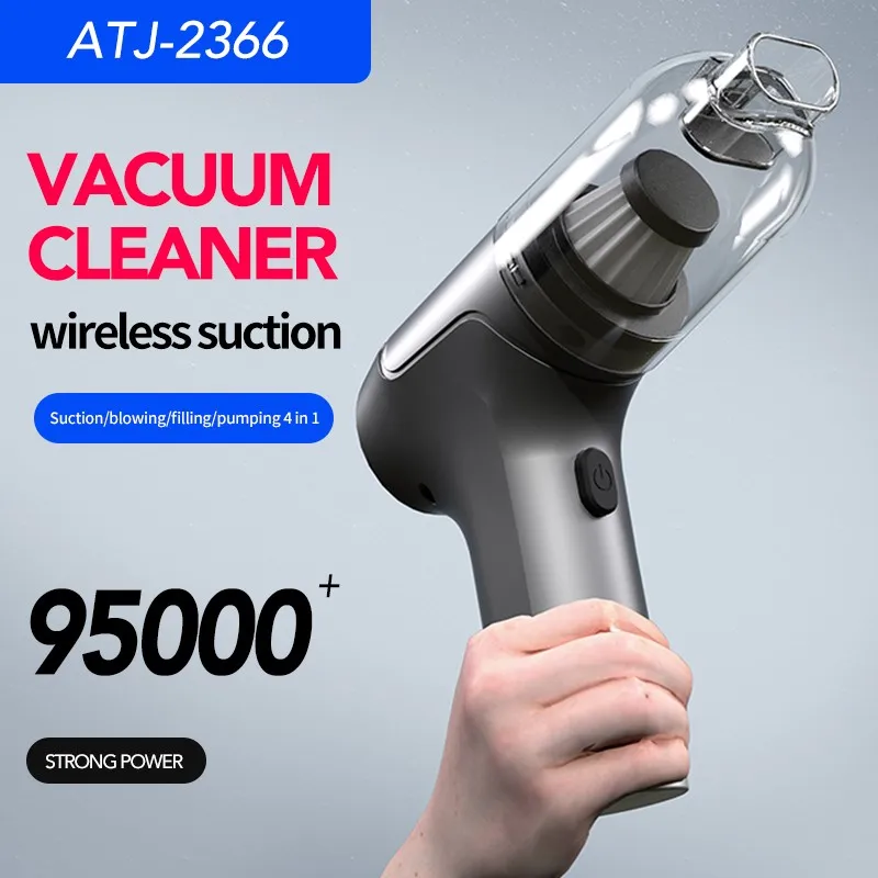 Mini Vacuum Cleaner with 4500pa Power Suction - Portable & Efficient