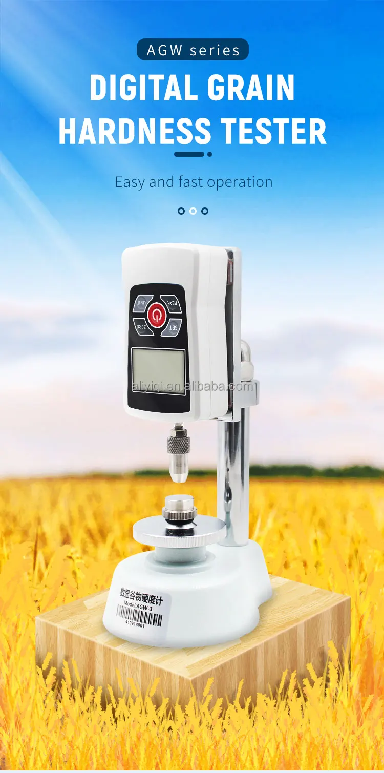 Mini Grain Hardness Tester - Digital Precision & Support