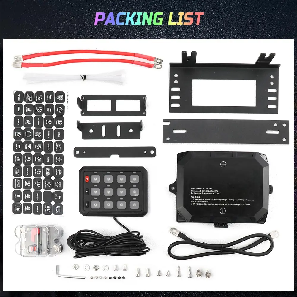 Newest Universal Universal Off Road Light Automotive Dimmable 12 Gang ...