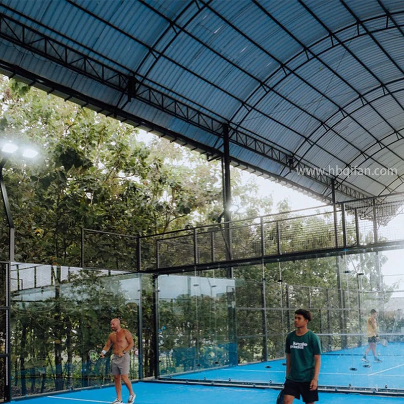 Durable Outdoor PVC Padel Tent Structure for Tennis Courts