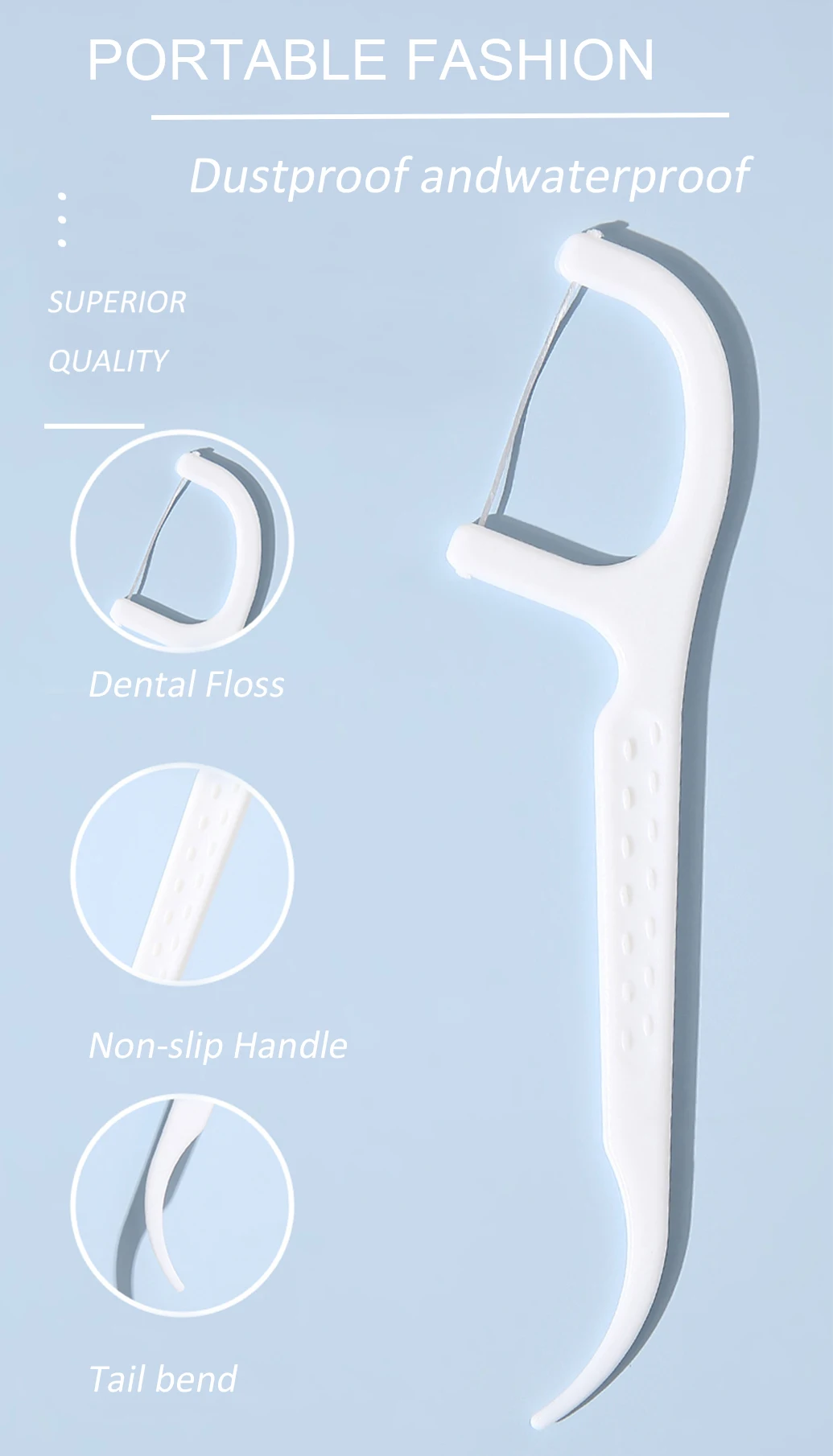 Automatic Dental Floss Dispenser Reusable Teeth Flosser Container ...