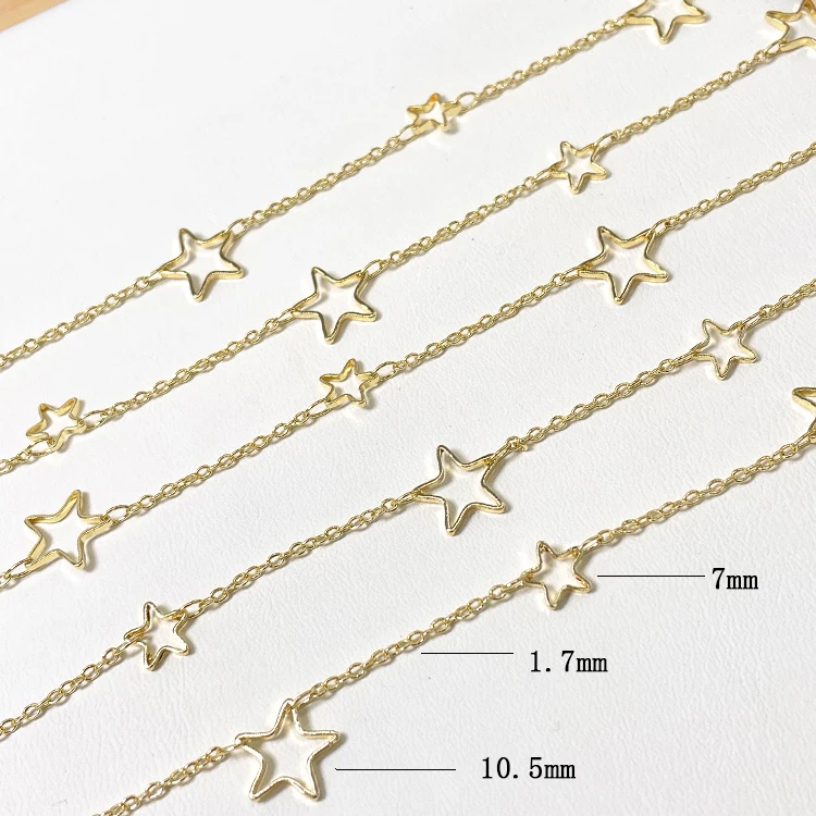 Wholesale 14K Gold Plated Star Shape Chain for Jewelry Making| Alibaba.com