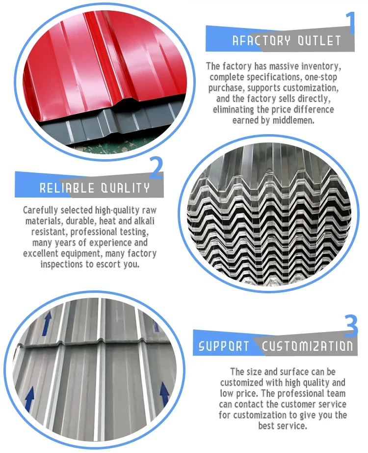 Metal Building Materials Color Corrugated Steel Sheet Galvanized Iron ...