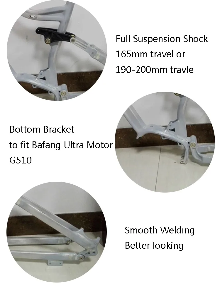 Bafang M620 G510 48V 52V 1000W E-Bike Motor Kits - Full Suspension