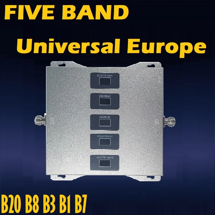 Five Band 5 Band Gsm Network Cellular Signal Repeater Amplifier Booster ...