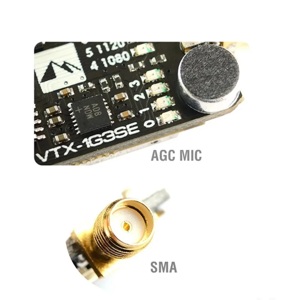 HOSHI Matek系统VTX-1G3SE-9 1.2G/1.3GHz 9CH国际0.1mW/25mW/200mW/800mW FPV发射器，用于FPV赛车遥控无人机护目镜| Alibaba.com