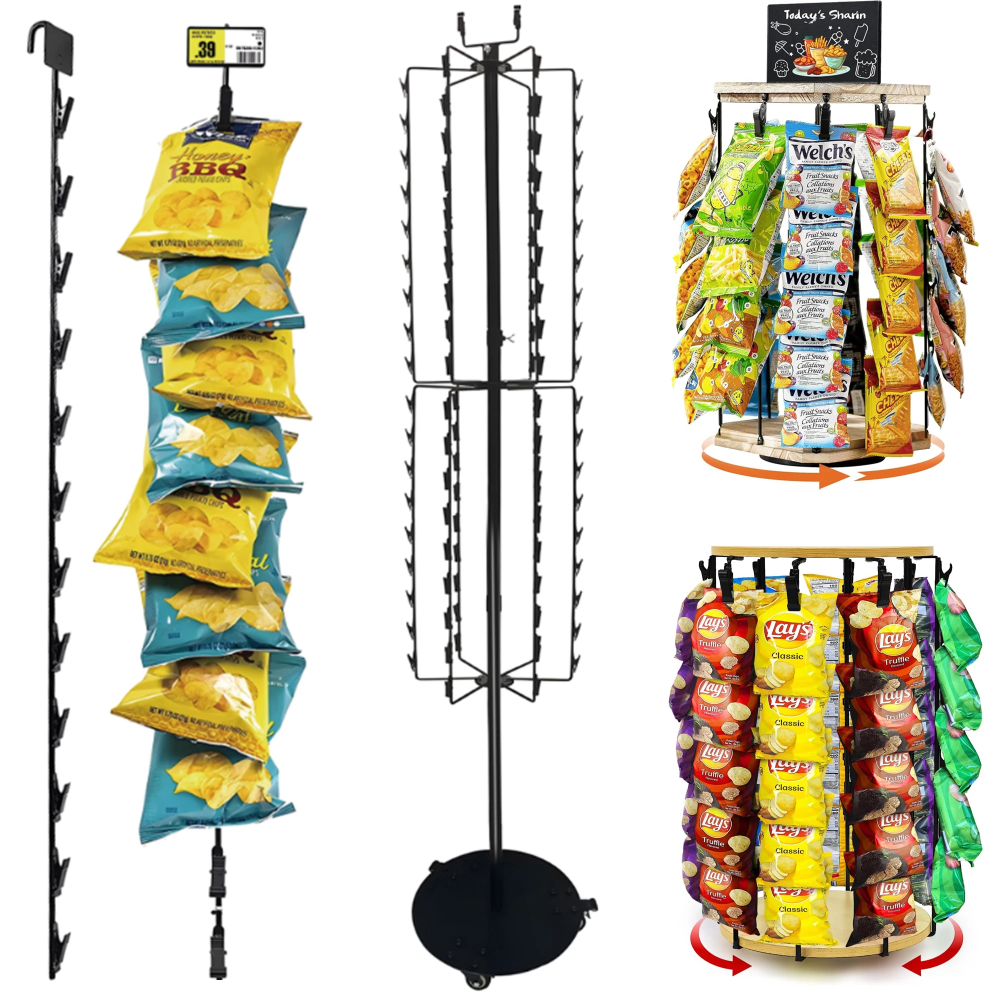 Alibaba.com: Free Standing Spinner Retail Display Rack with 72 Metal ...