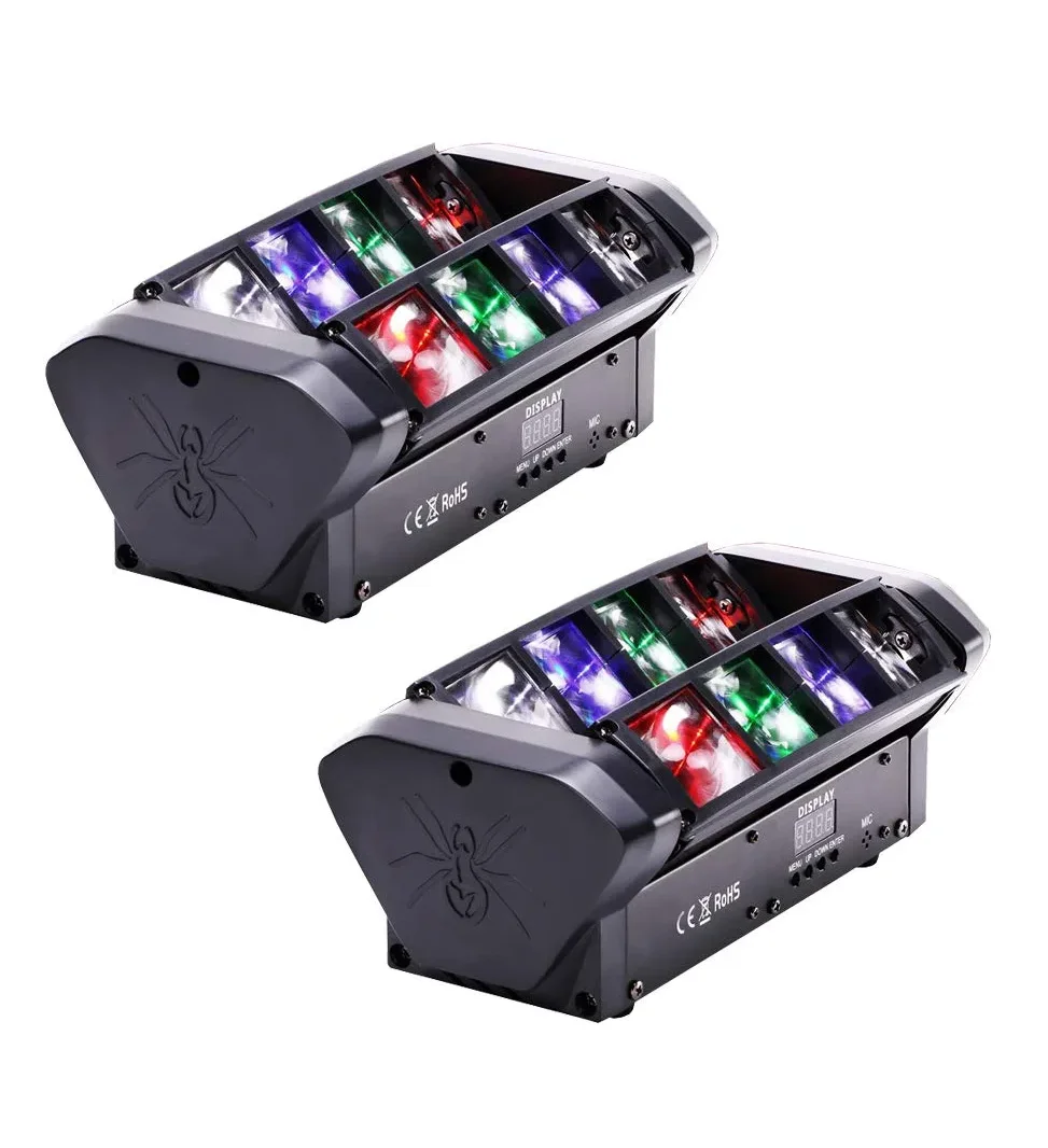 8 Beams Spider Led Stage Light Rgbw 4 In 1 Spotlighting Professional ...