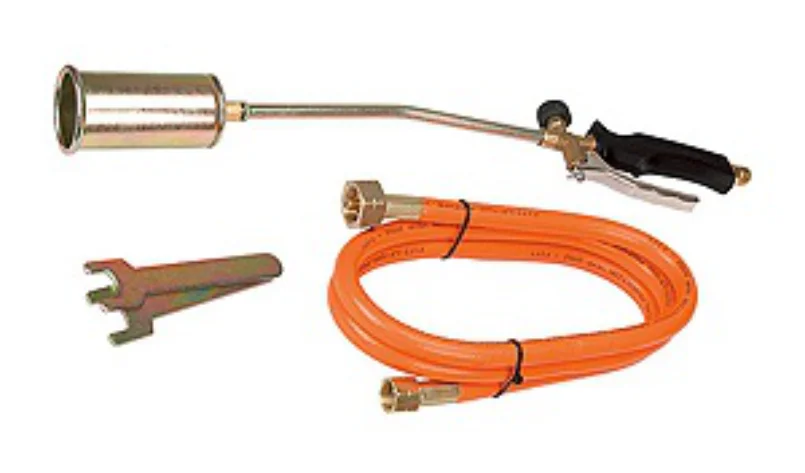 Single Roof Heating Torch - Powerful Butane Torch with Hose