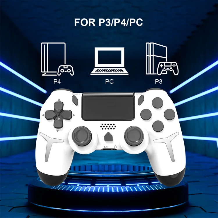 YLW New Private PS4 Wireless Gamepad with RGB Light, Vibration Motor ...