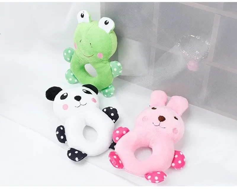 Cartoon Panda Frog Rabbit Soft Dog Plush Toy Pet Chew Toy For Small Dog ...