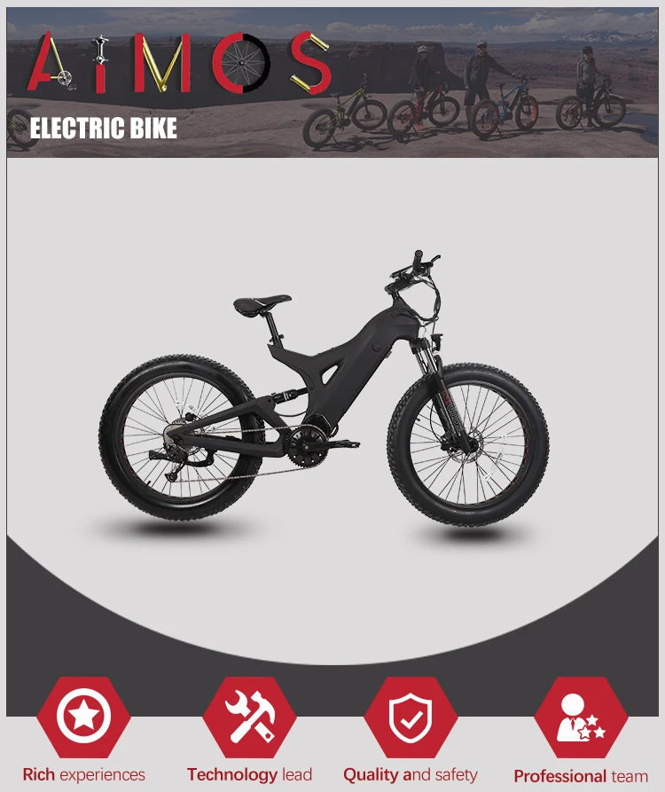 Carbon Fiber Mid Engine e bike 45Km/h Electric Bicycle Bike 48V 1000W ...