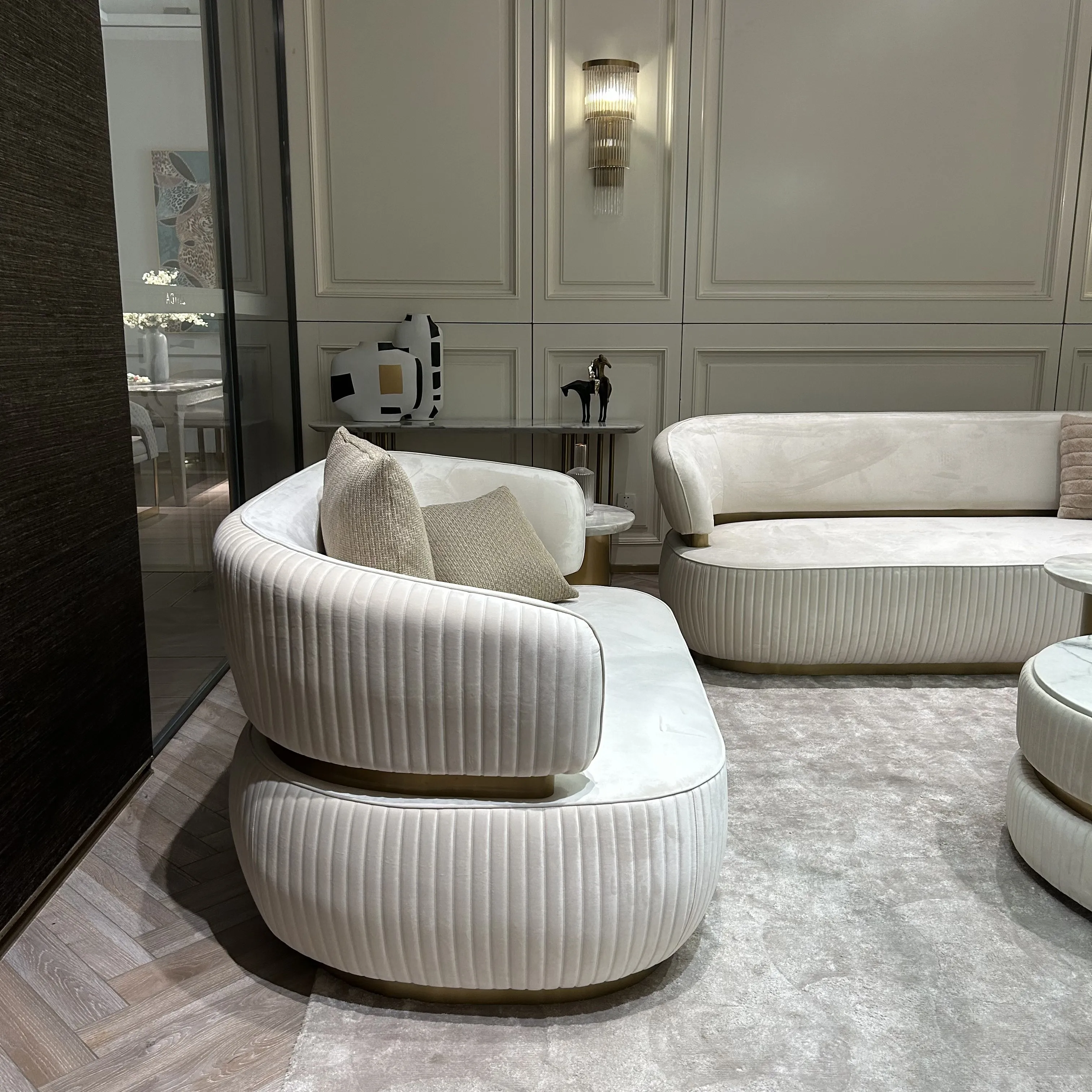 Zhida Sitting Room Italian Style Home Furniture Luxury Design Velvet 1 ...