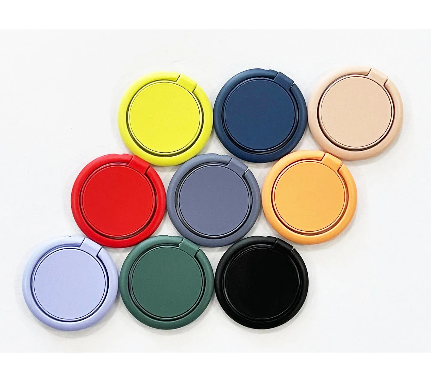 Blank Metal Colorful Finger Ring Cell Phone Stand Universal 360 Degree ...