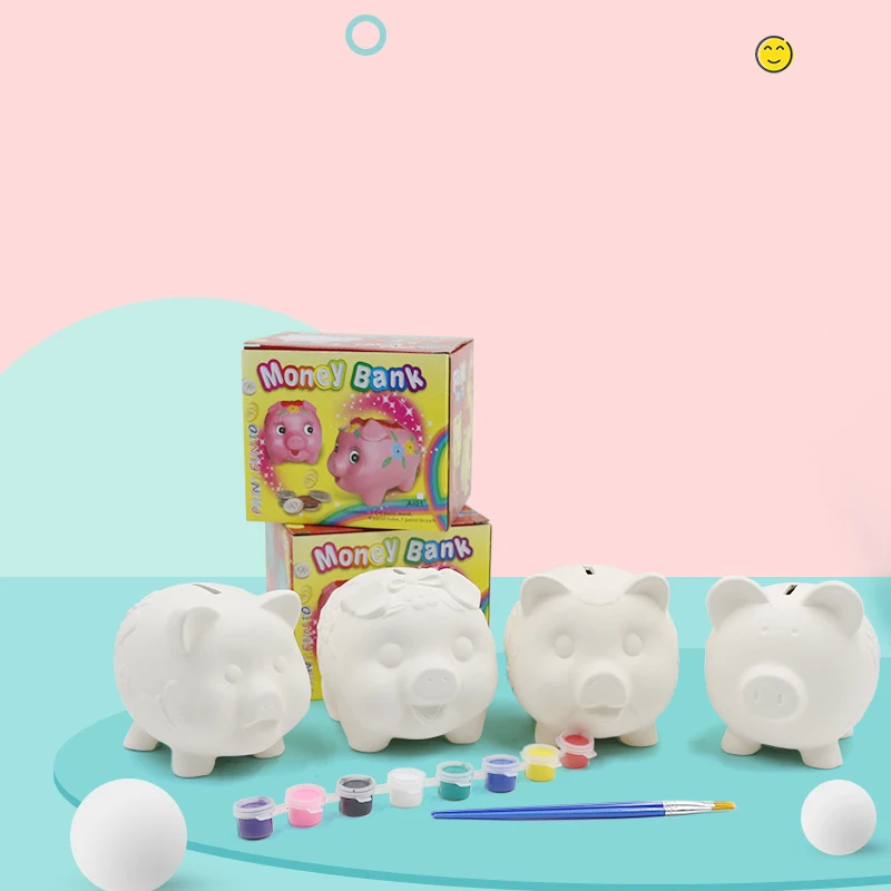 DIY White Blank Ceramic Piggy Bank - All Kinds of Ceramic Bank