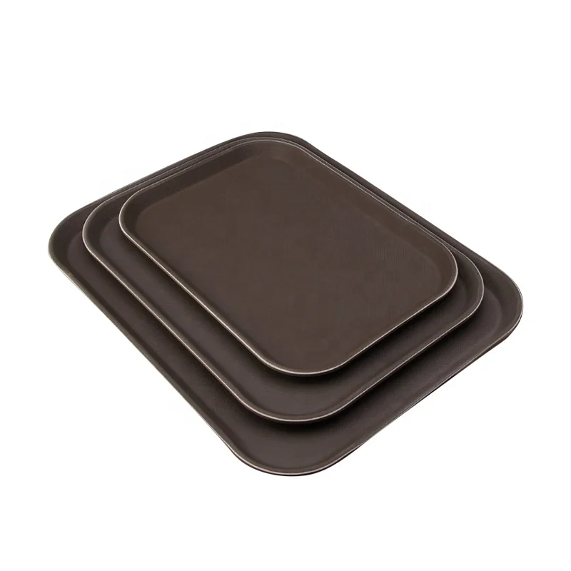 Rectangle Plastic Tray Non-slip Restaurant Fast Food Service Tray - Buy ...