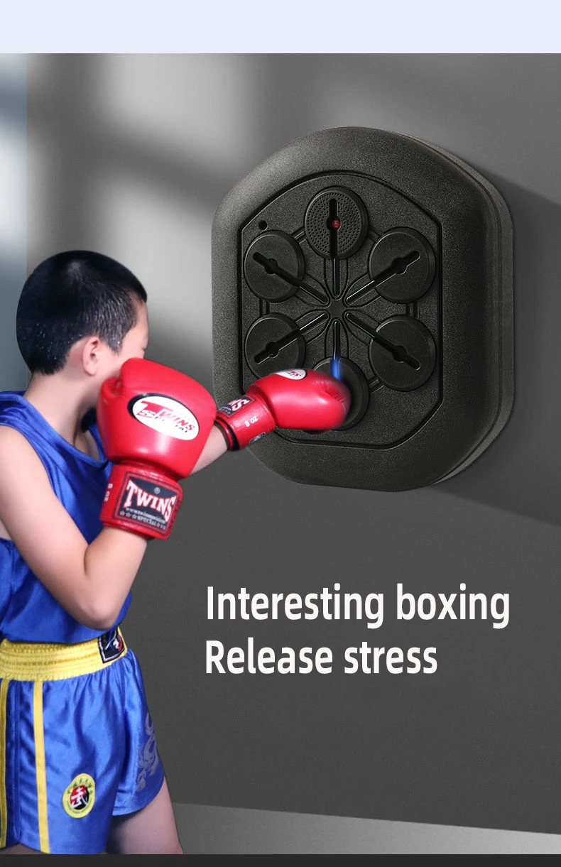 Mini Wall Mounted Portable Bag Electronic Children Boxing Punch Ring ...