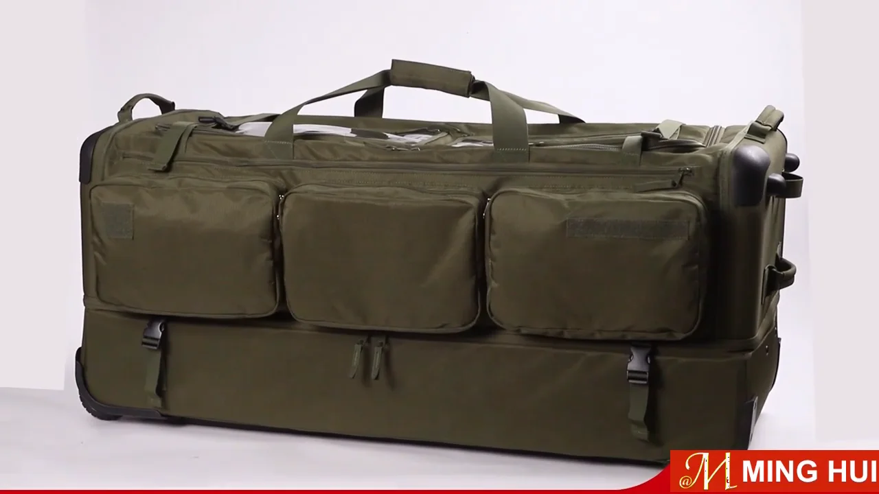 Custom Roller Nylon Extra Large Duffle Carry On Luggage Rolling Trolley ...