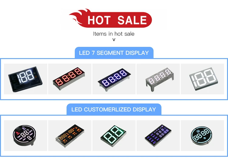 Led 7 Segment Display For Pcba In Blue Color For Number Module And ...