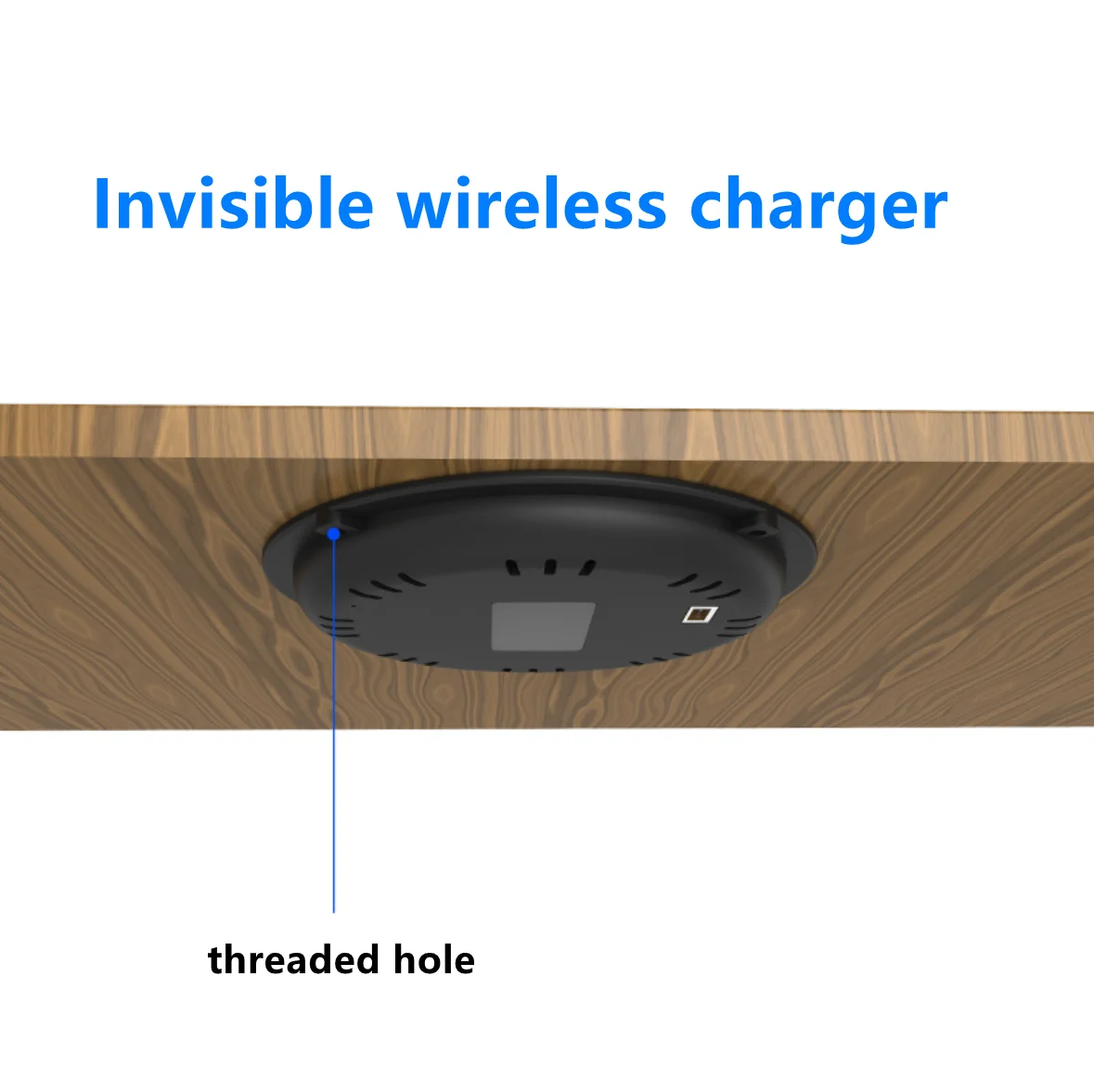 Fast Charging under Desk Wireless Charger - Invisible & Secure