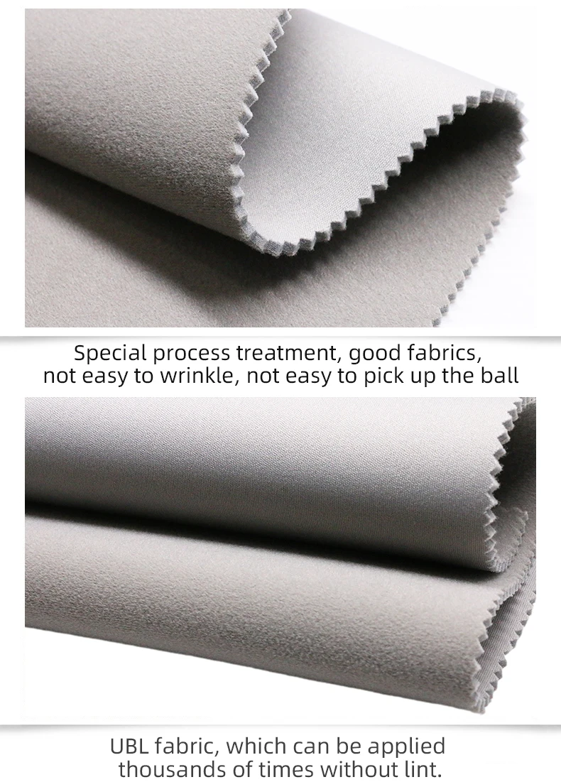 Customized Three Layer Hook and Loop Magic Fabric Laminated PU Foam Composite Fabric Elastic OK ...