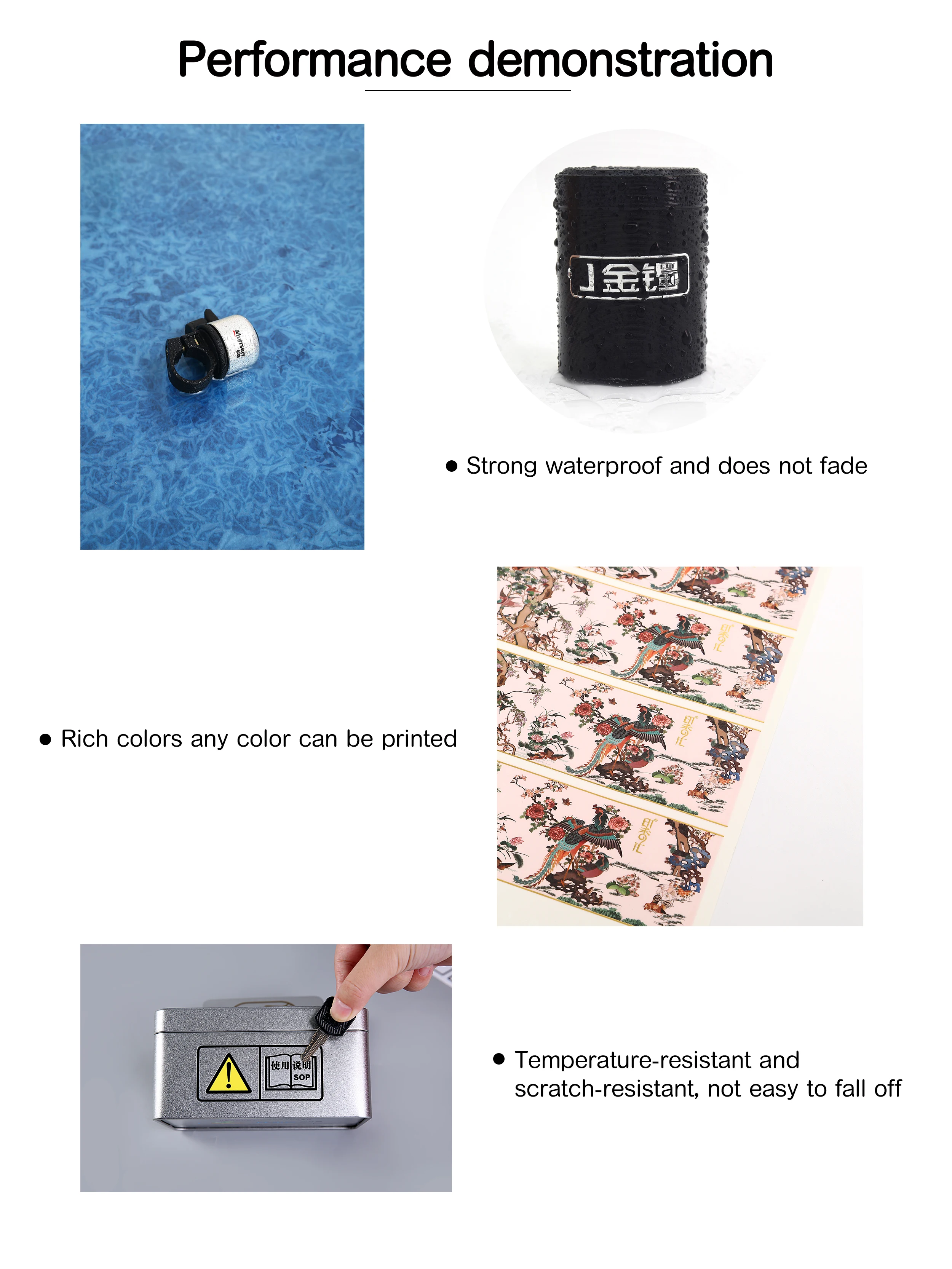 Custom Printing Waterproof Uv Transfer Stickers Logo Stickers For ...