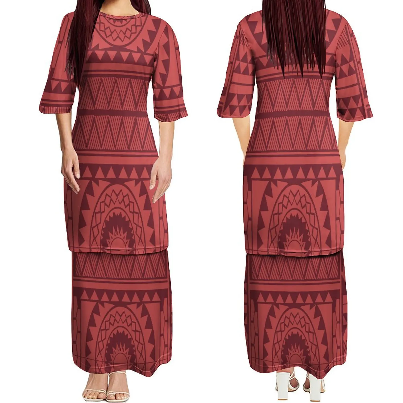 Shop Our Retro Style Custom Polynesian Puletasi Samoan Set Dress