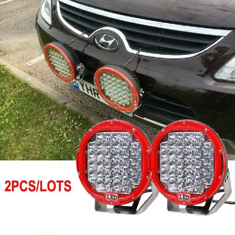 185w 9 Inch Off-road Led Auto Work Light Spotlight Flood Round Fog Lamp ...