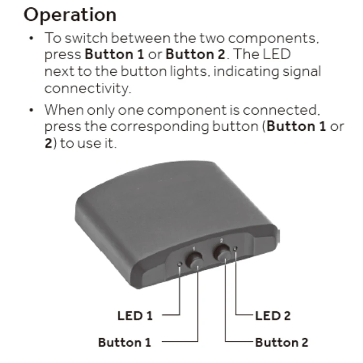 Alibaba.com: 2 in / 1 out HDMI selector matrix, mechanical push-button ...