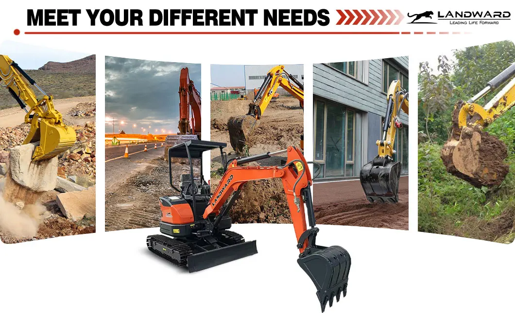LANDWARD Electric Diesel Crawler Diggers - Efficient Excavation