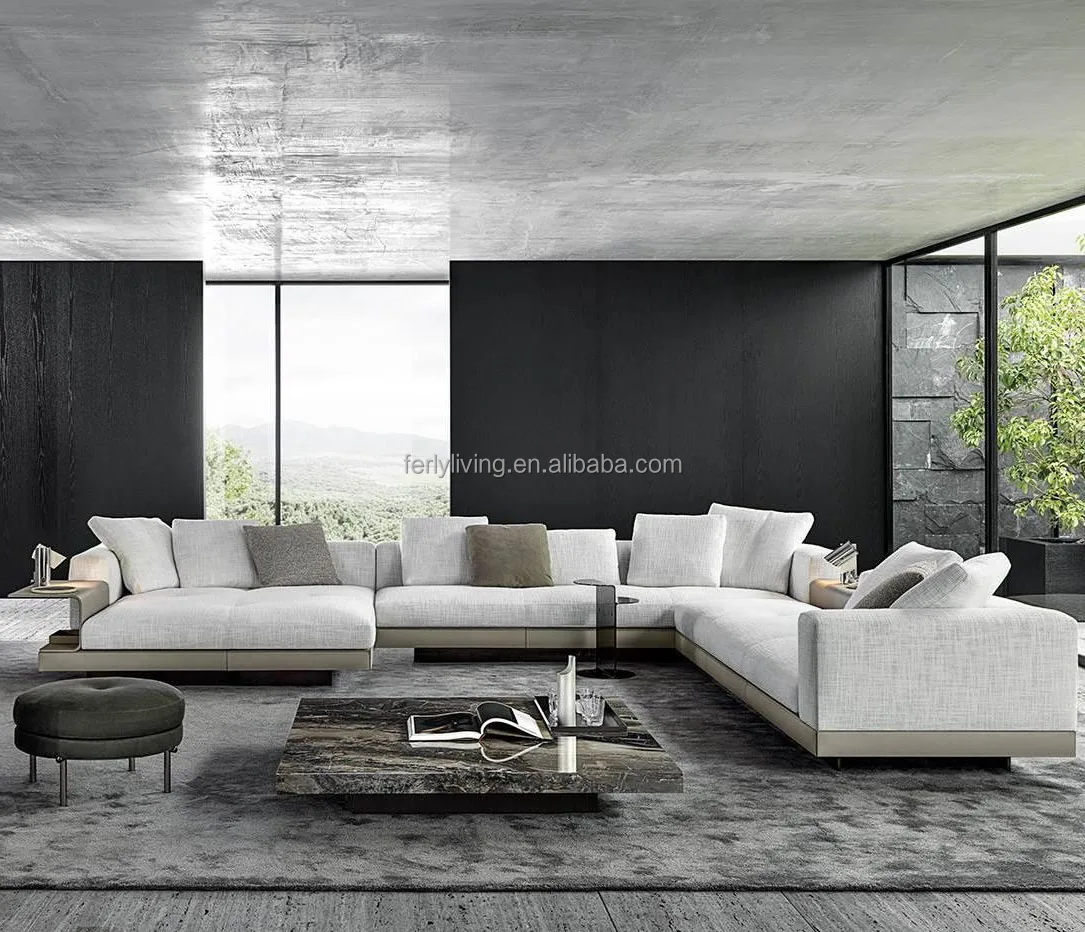 Ferly Luxury Home Furniture Italian Style Couch Living Room Sofas ...