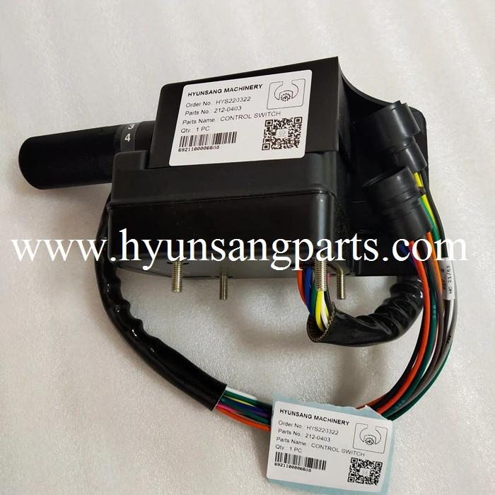 Hyunsang挖掘机附件控制开关212-0403 2120403 3E5370 4P5745 1377722 1142876 3E5493 ...