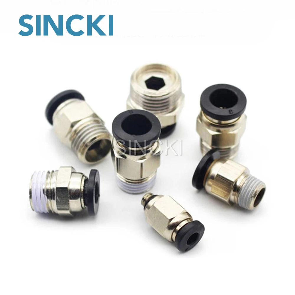 Pc Series Straight Copper Quick Connect Pipe Fittings - Buy Pc Fittings ...