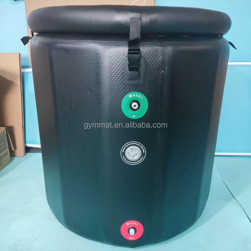 Inflatable Drop Stitch Cold Plunge Tub Ice Bath with Chiller