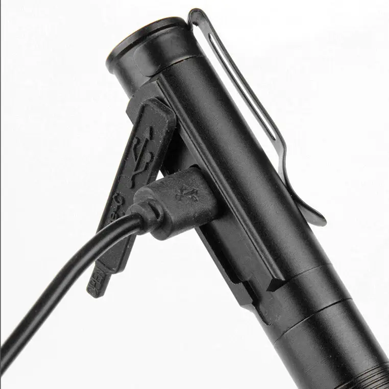 Mini Medical Flashlight for Doctor Nurse USB XPE LED White Light Pocket ...