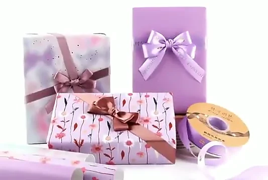 60-100gsm Custom Design Kraft Wrapping Paper For Gift Packaging Paper ...