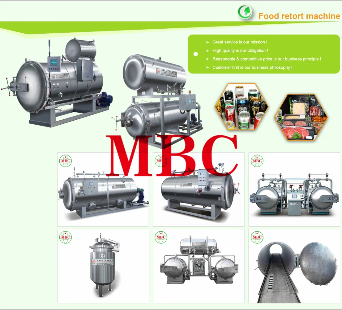 Stainless Steel Automatic Food Autoclave Machine - MBC