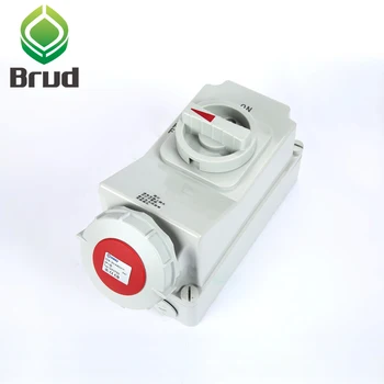 Hot Sale 32a 4p 3h 400v Red Ip67 Cee/iec 60309-2 Industrial Socket With ...