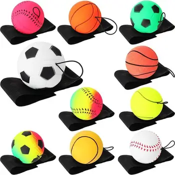 Sport Return Sponge Rubber Hand Ball Game Exercises Bouncing Elastic On ...