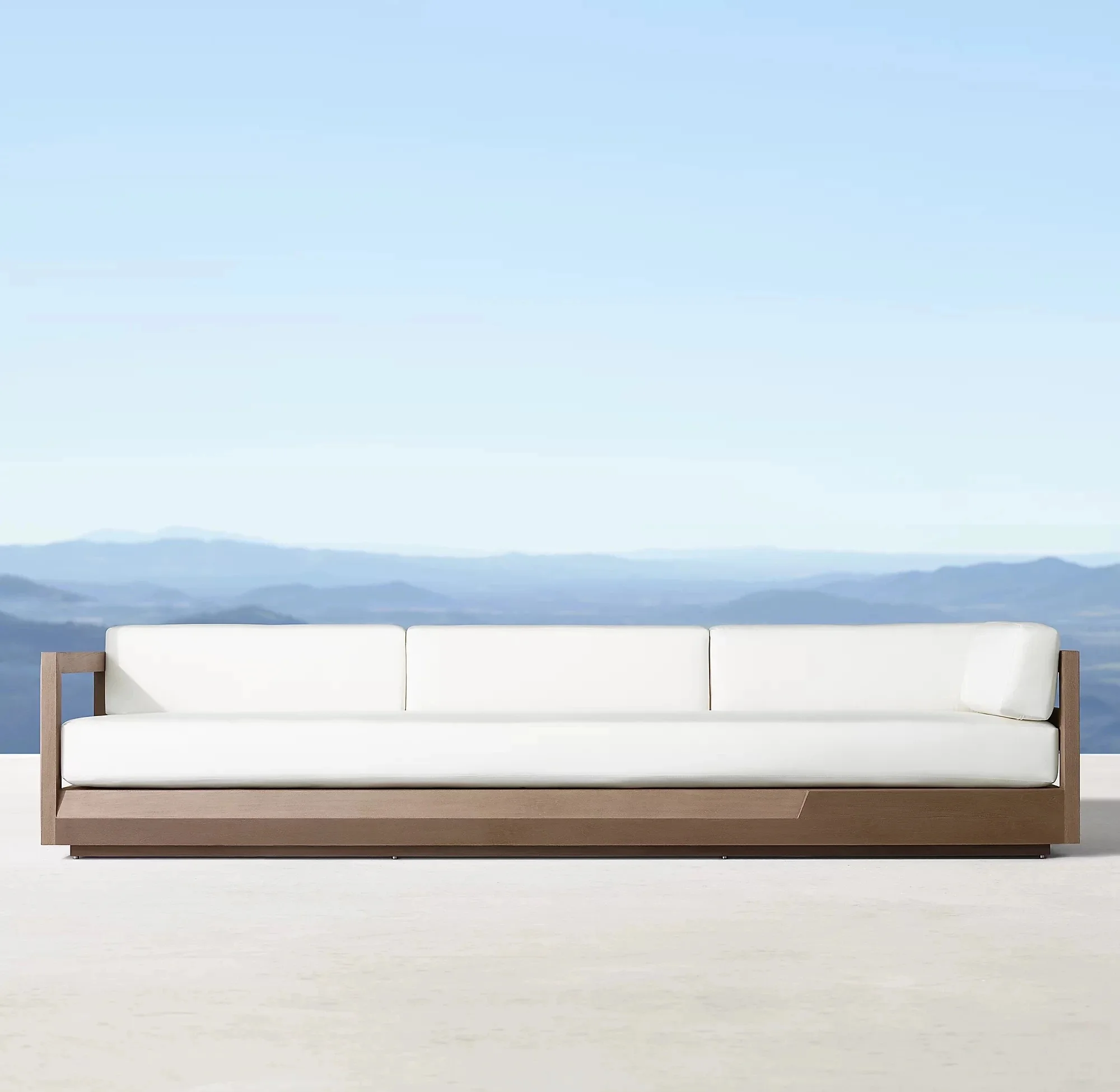 Outdoor Garden L-shaped Sofa Hotel Wooden Leisure Seats Villa Courtyard ...