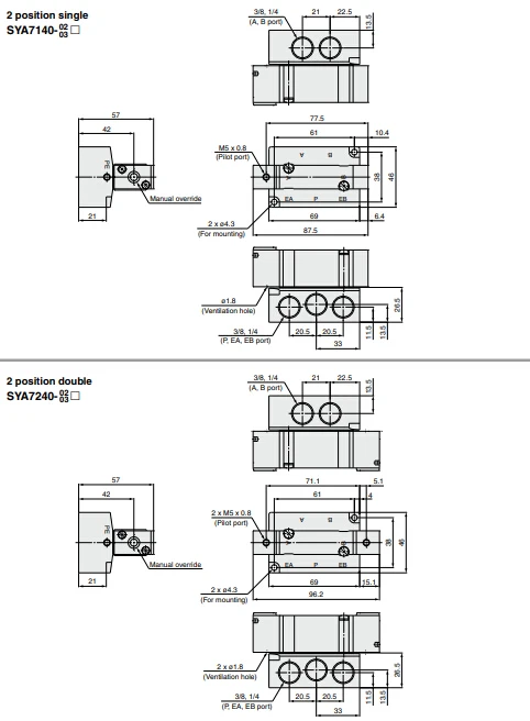 5 Port Air Operated Valves - Reliable Performance & Durability