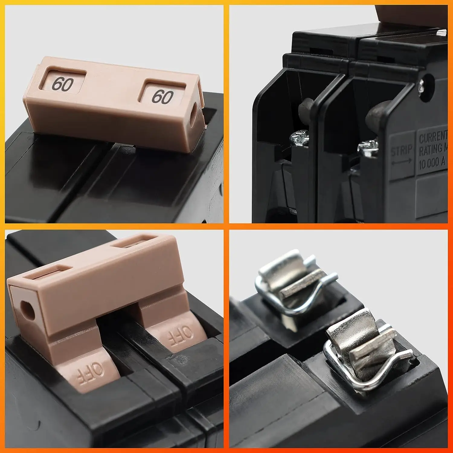 Ch260 Replacement 2-pole 60-amp 120v 240v 10 Kaic 2 Pole 60 Amp Circuit ...