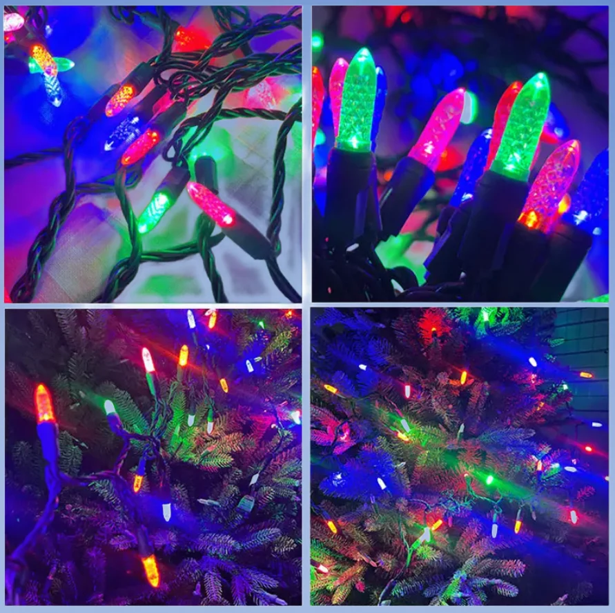 Outdoor M6 Multicolor Lights Color Changing Rgb Rubber String Light ...